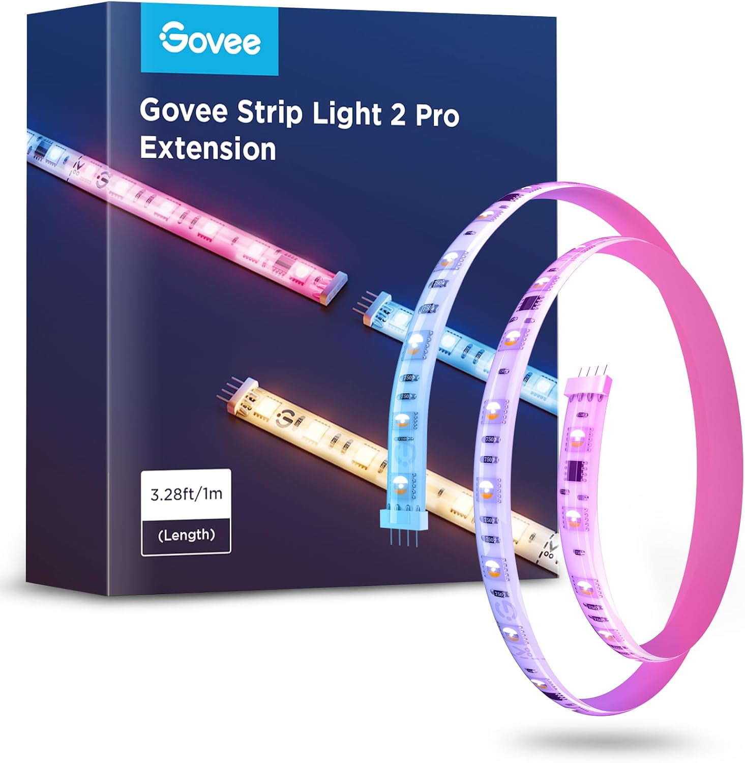 SRWEHG-RGBIC Strip Light 2 Pro, 3.28ft LED Lights Extension Without ...