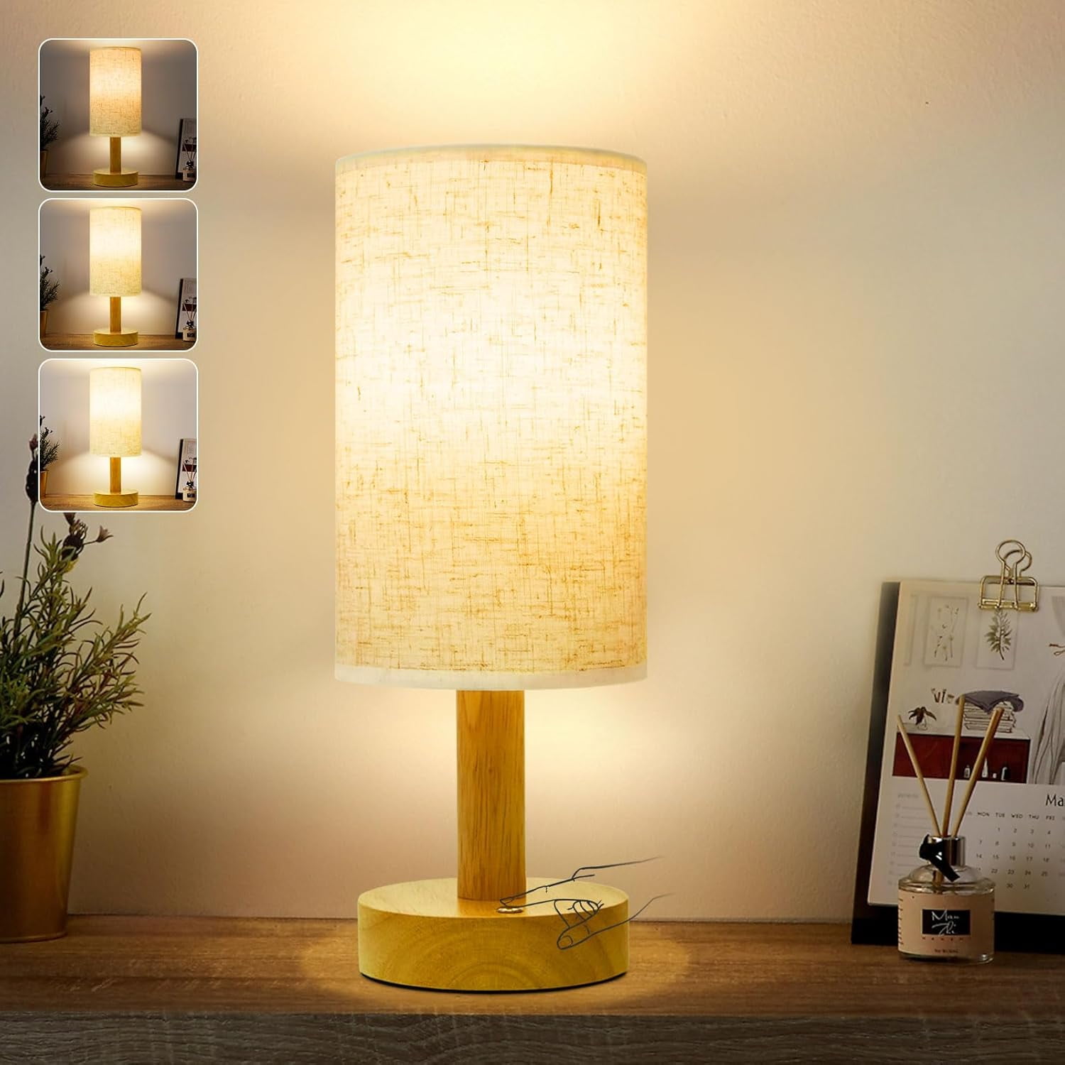 SRWEHG-Rechargeable Cordless Table Lamp,Touch Control&Stepless Dimming ...