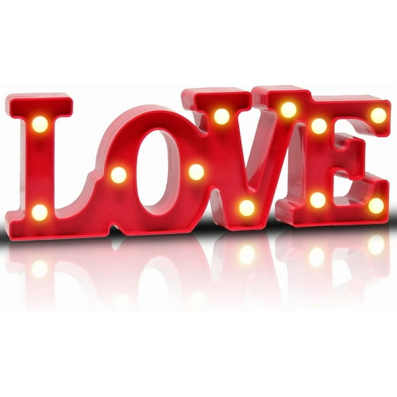 SRWEHG-Red Love Decor, Valentine & Mothers Day Mom Gifts, Battery ...