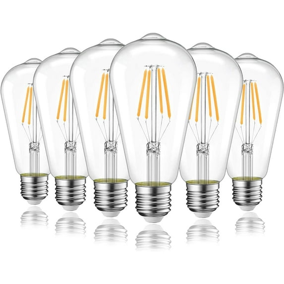 SRWEHG-ST19 Dimmable 5W LED Light Bulb, E26 Base, Bright White(4000K ...