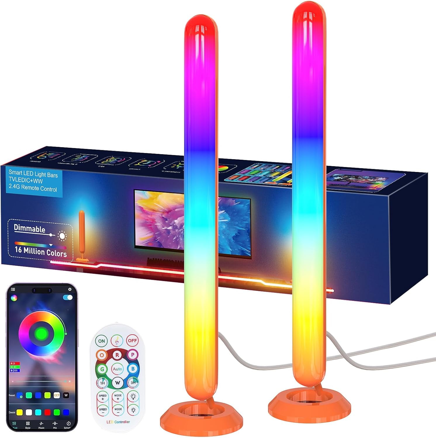 SRWEHG-Smart LED Light Bars, LEDIC+WW TV Backlight with Double Light ...
