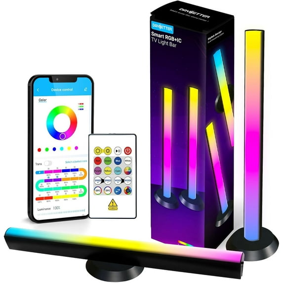 SRWEHG-Smart LED Light Bars, RGB Light Bar, 14 Inches TV Backlights ...