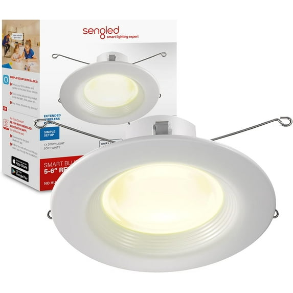 SRWEHG-Smart Recessed Lighting, 5/6 inch, S1 Auto Pairing with Alexa ...