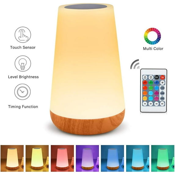SRWEHG-Table Lamp Touch Night Light - Portable Sensor Remote Control ...