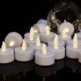 SRWEHG-Tea Lights Flameless Battery Operated Candles-LED Flickering ...