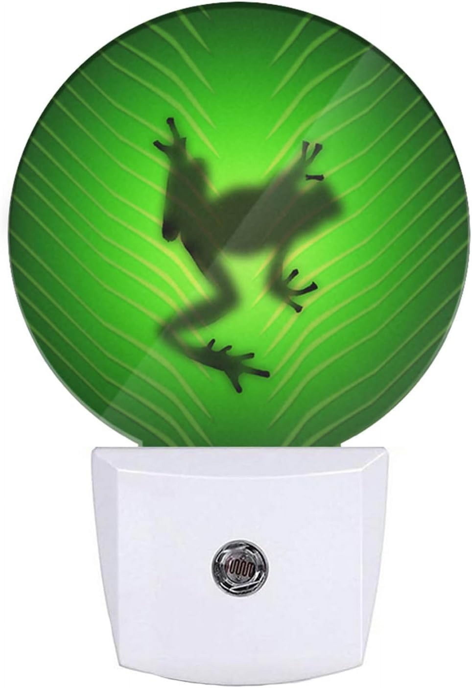 SRWEHG-Tree Frog LED Night Light Leaf Vein Plug-in Nightlights Home ...