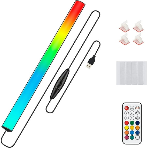 SRWEHG-Under Monitor RGB Light Bar, LED Light for Desk Gaming Setup ...