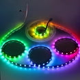SRWEHG-WS2812B LED Strip, 5mm Width Super Narrow RGB Addressable Light ...
