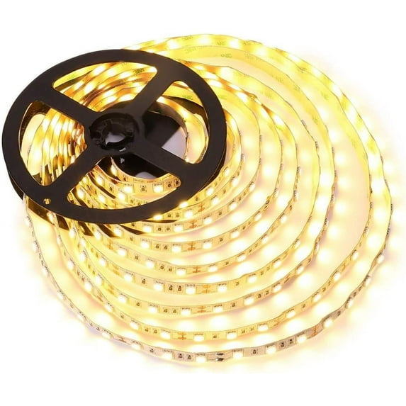 SRWEHG-Warm White LED Strip Light, Non-Waterproof 16ft/5m SMD5050 Total ...