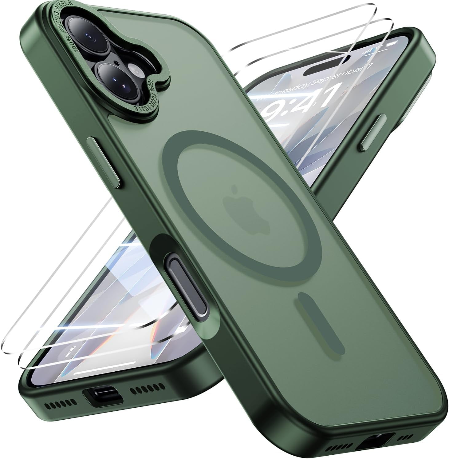 SRWEHG-for iPhone 17 Case with 2X Screen Protectors [Compatible with ...