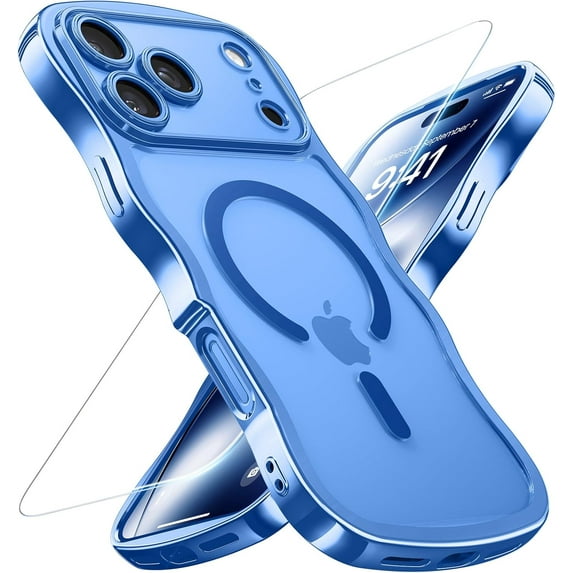 SRWEHG-for iPhone 17 Pro Case: [Cute Wave Frame][Fit for MagSafe ...