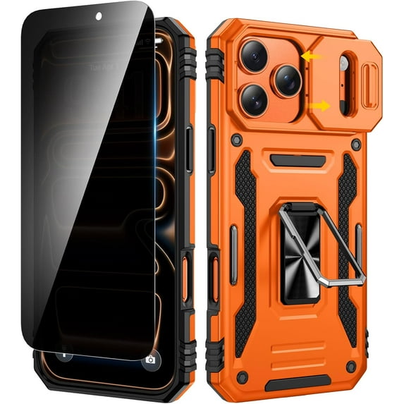 SRWEHG-for iPhone 17 Pro Max Case, with Slide Camera Cover & Privacy ...