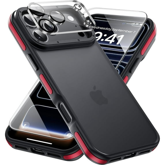 SRWEHG-for iPhone 17 Pro Max Phone Case,1X Screen Protector+1X Camera ...