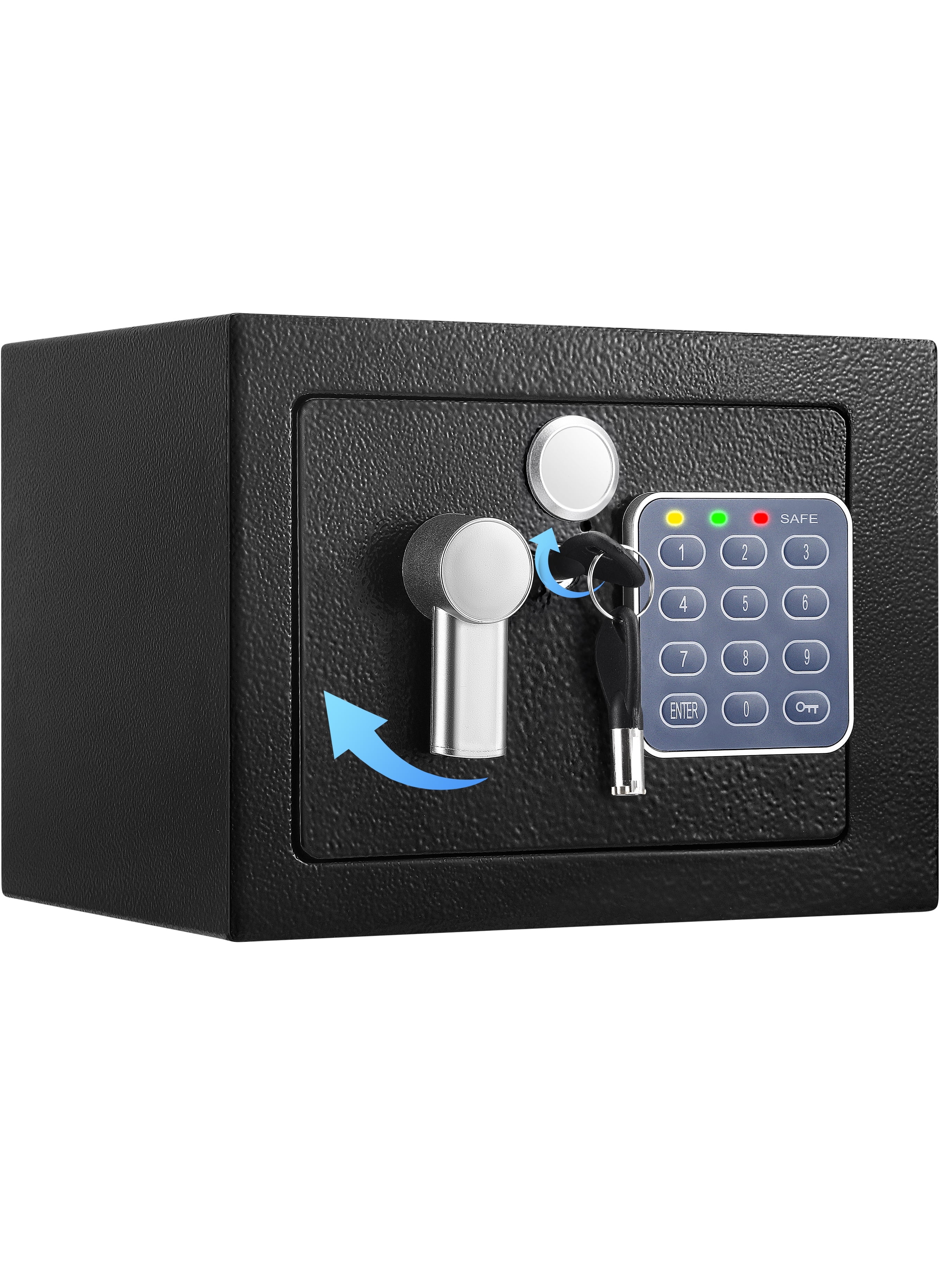 SRWTRCHRY 0.22 Cubic Feet Safe Box for Home, Electronic Security Lock ...