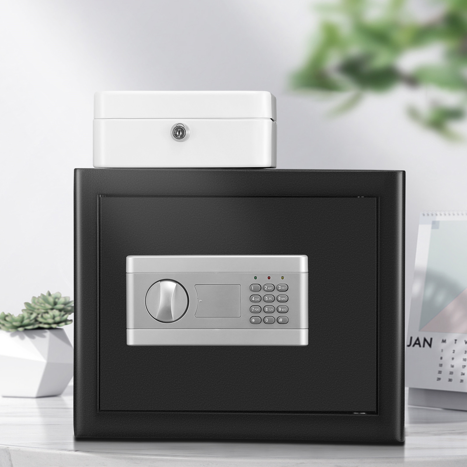 BESAFETY 4.5 Cuft Large Safe Box, Home Safe Security Box With Fireproof ...