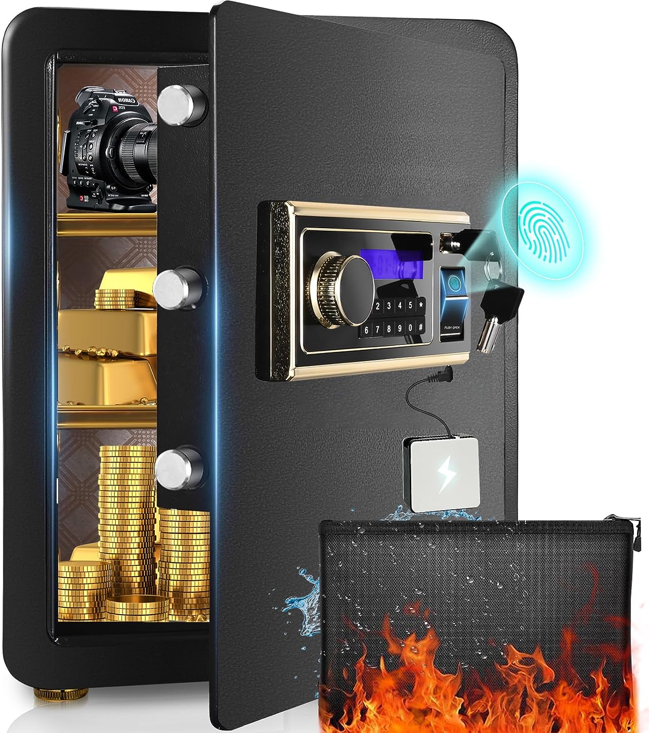 PM Company SecurIT Key Cabinet/Drawer Safe, PMC04982 - Walmart.com