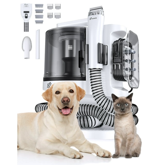 SRWTRCHRY 3.5L Pet Grooming Kit Vacuum Suction Professional Pet Hair ...