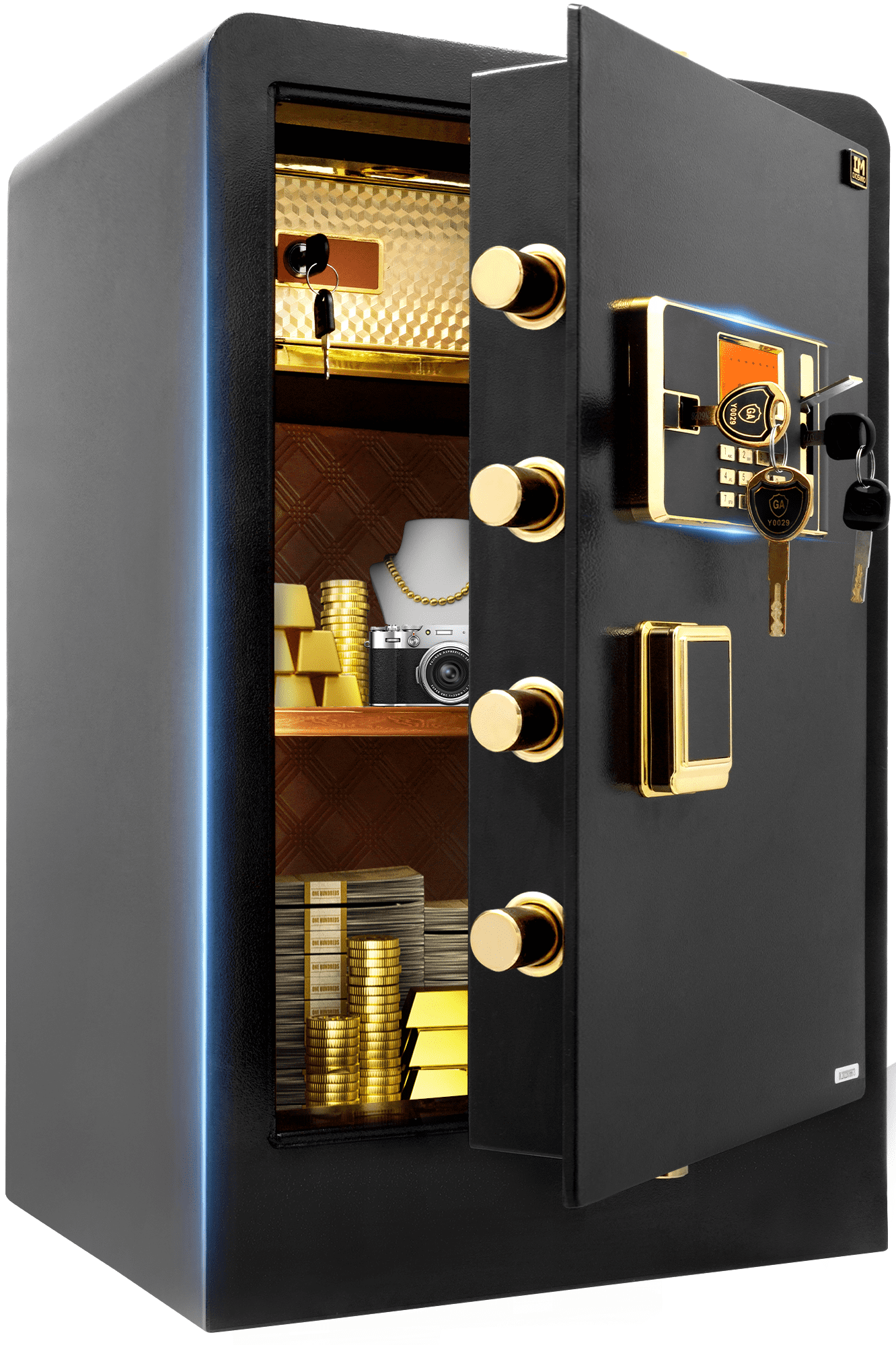 SRWTRCHRY Personal Fire Security 5.0 Cu. ft. Fireproof Home Safe, Dual ...