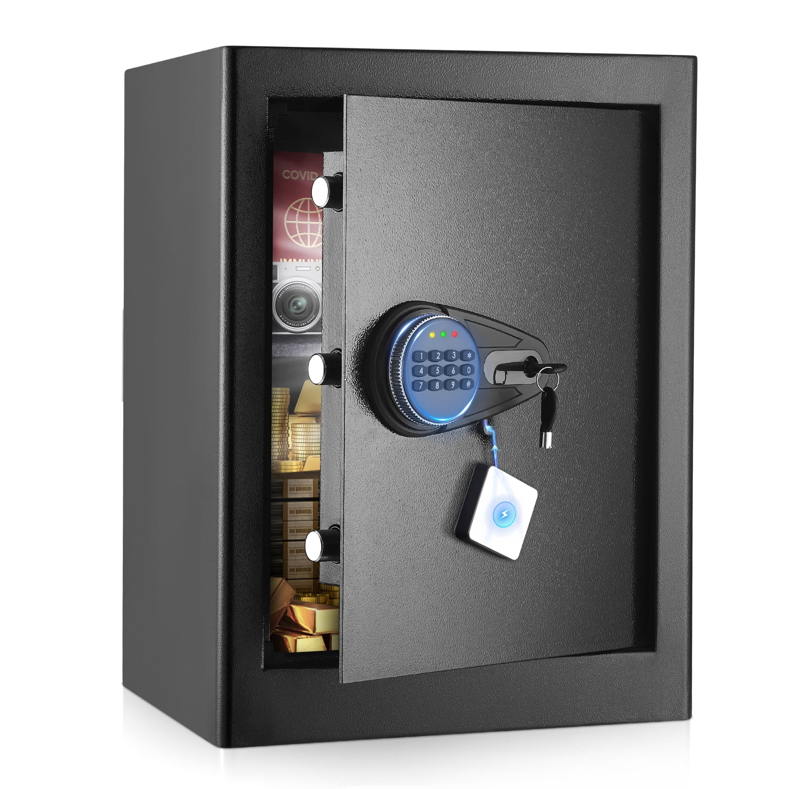 SRWTRCHRY 3.6 Cu ft Large Safe Box, Home Safe with Digital Keypad and ...