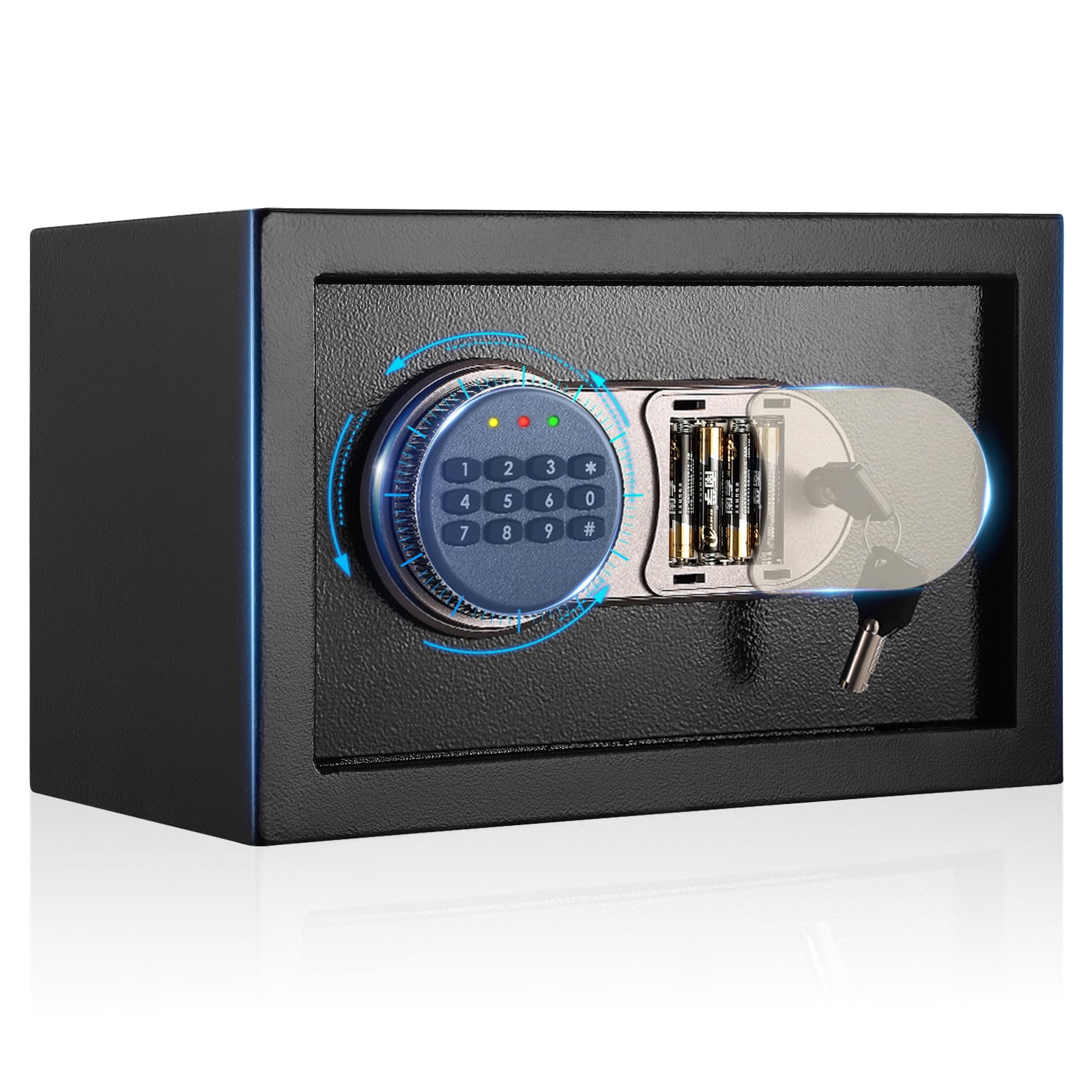 SRWTRCHRY 0.85 Cu. ft. Safe Box, Fireproof, Keys & Digital Keypad Lock ...
