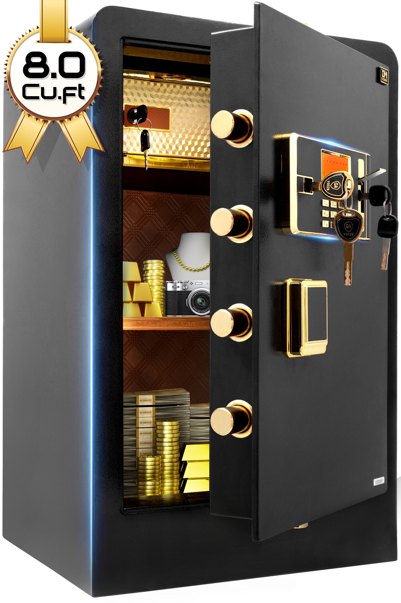 Mesa Safe MFL2714E-ILK Depository Safe, 1.3 Cu Ft, Digital Electronic ...