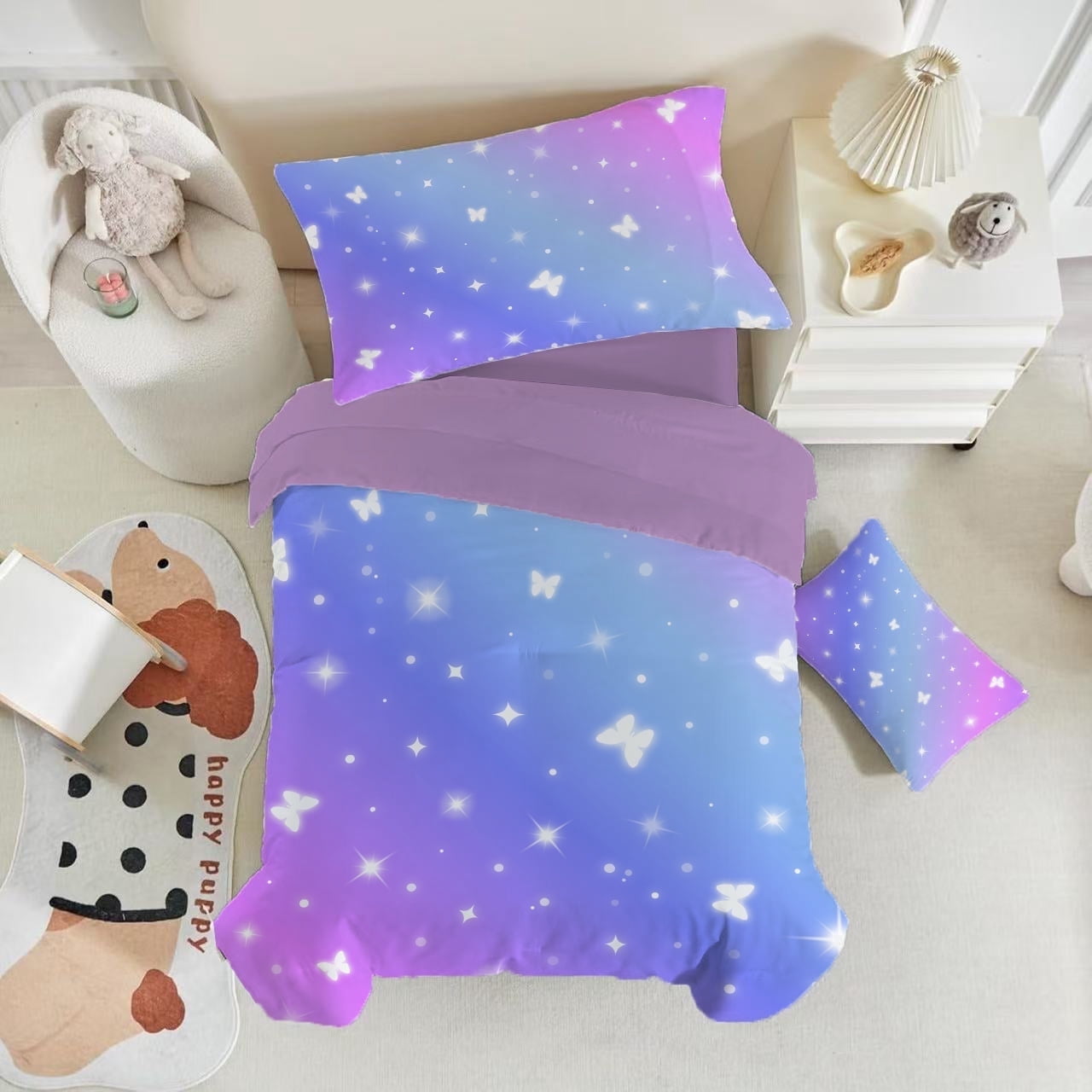 Toddler Bedding Sets for Babys Boys Girls Kids Rainbow Gradient ...