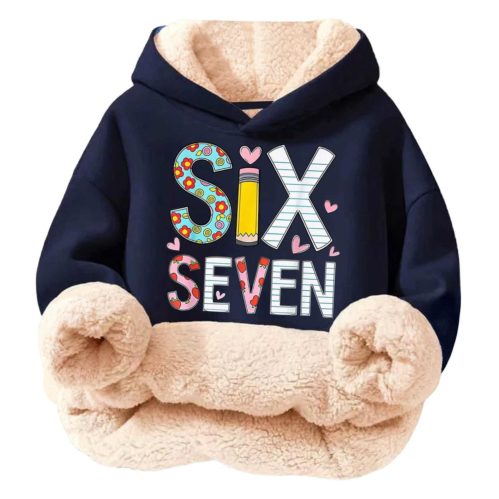 SRZYMJ 67 Kids Hoodies Funny Six Seven Number Printed Trendy Boys Girls ...