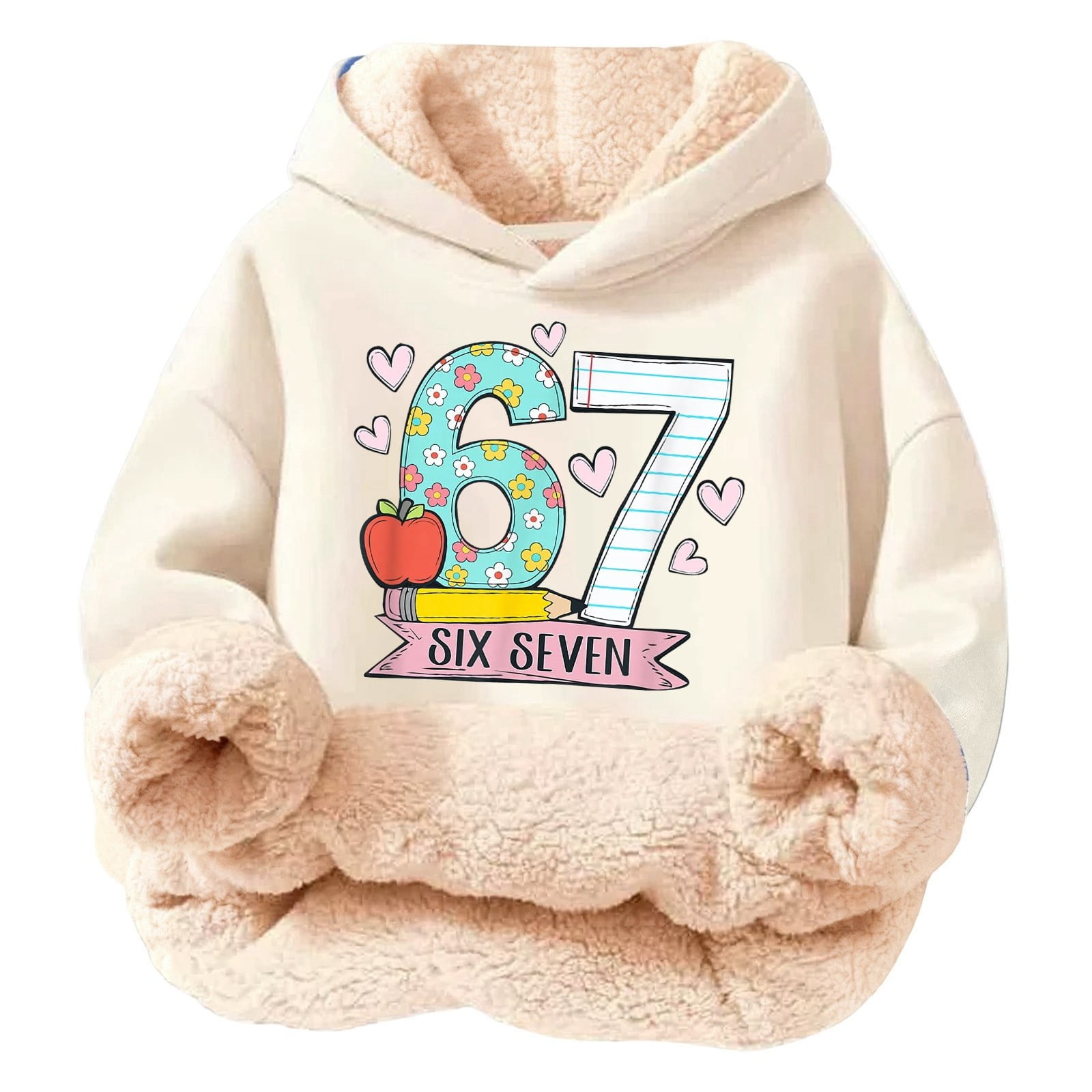 SRZYMJ 67 Kids Hoodies Funny Six Seven Number Printed Trendy Boys Girls ...