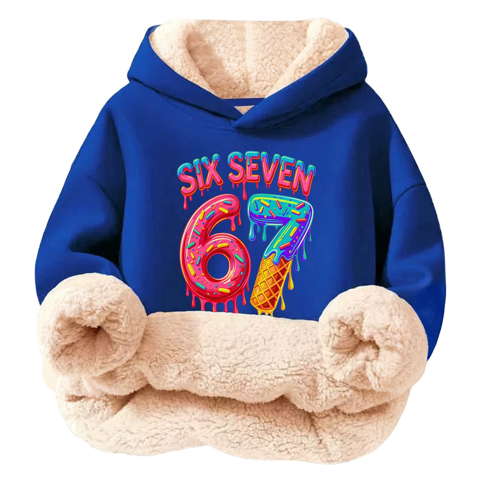SRZYMJ 67 Kids Hoodies Funny Six Seven Number Printed Trendy Boys Girls ...