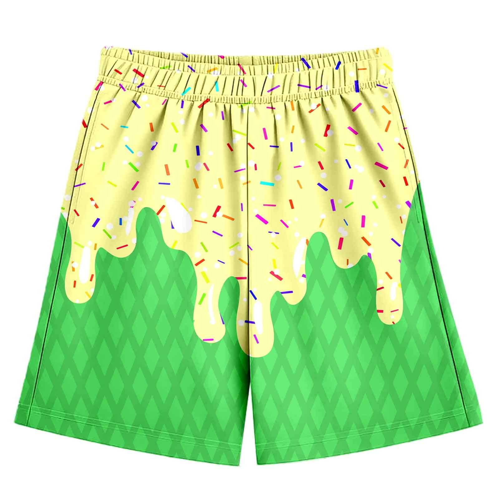 SRZYMJ Boy Swim Trunks Waffle Or Cone Bathing Suit Swimsuit,Toddler ...