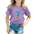 SRZYMJ Fun Six Seven 6 7 Meme Design 6 7 T-Shirt Girls Short Sleeve ...