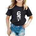 SRZYMJ Fun Six Seven 6 7 Meme Design 6 7 T-Shirt Girls Short Sleeve ...