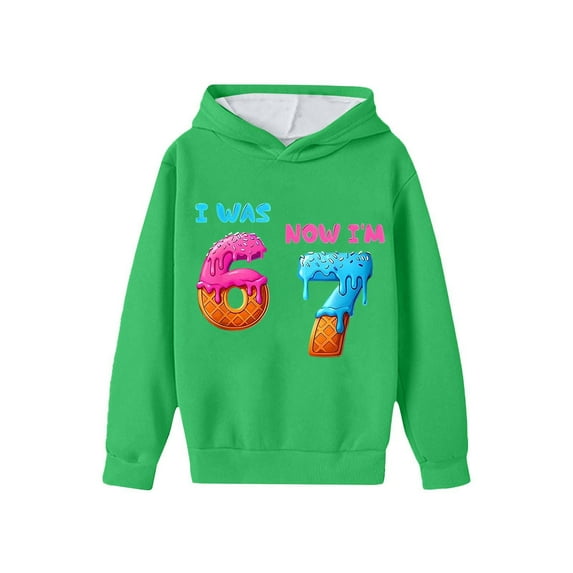 SRZYMJ Funny Six Seven 6 7 Meme Gen Alpha Slang Kids 67 Ice Cream Drip ...