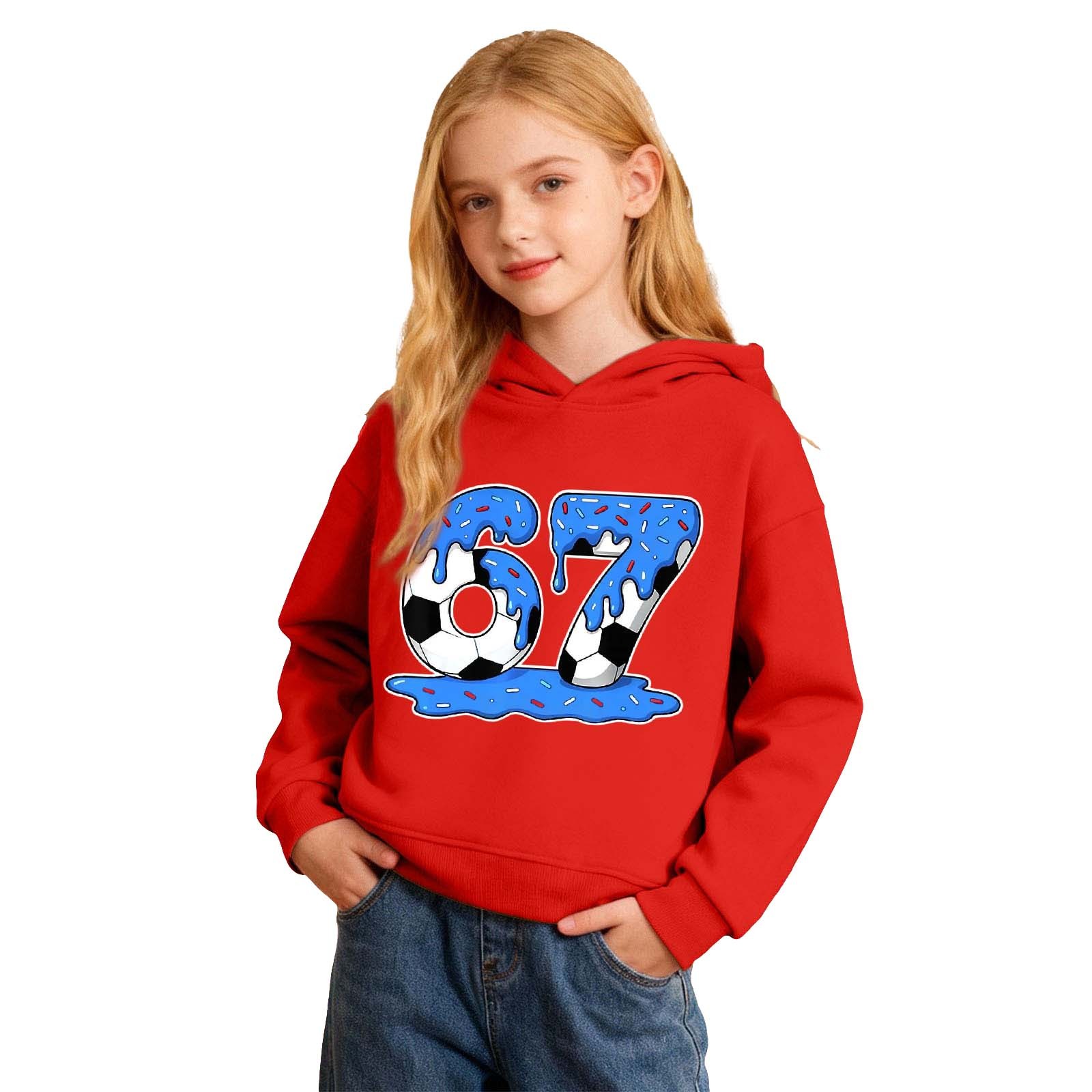 SRZYMJ Funny Six Seven 6 7 Meme Kids 214 Ice Cream Meme Hoodie Boys ...