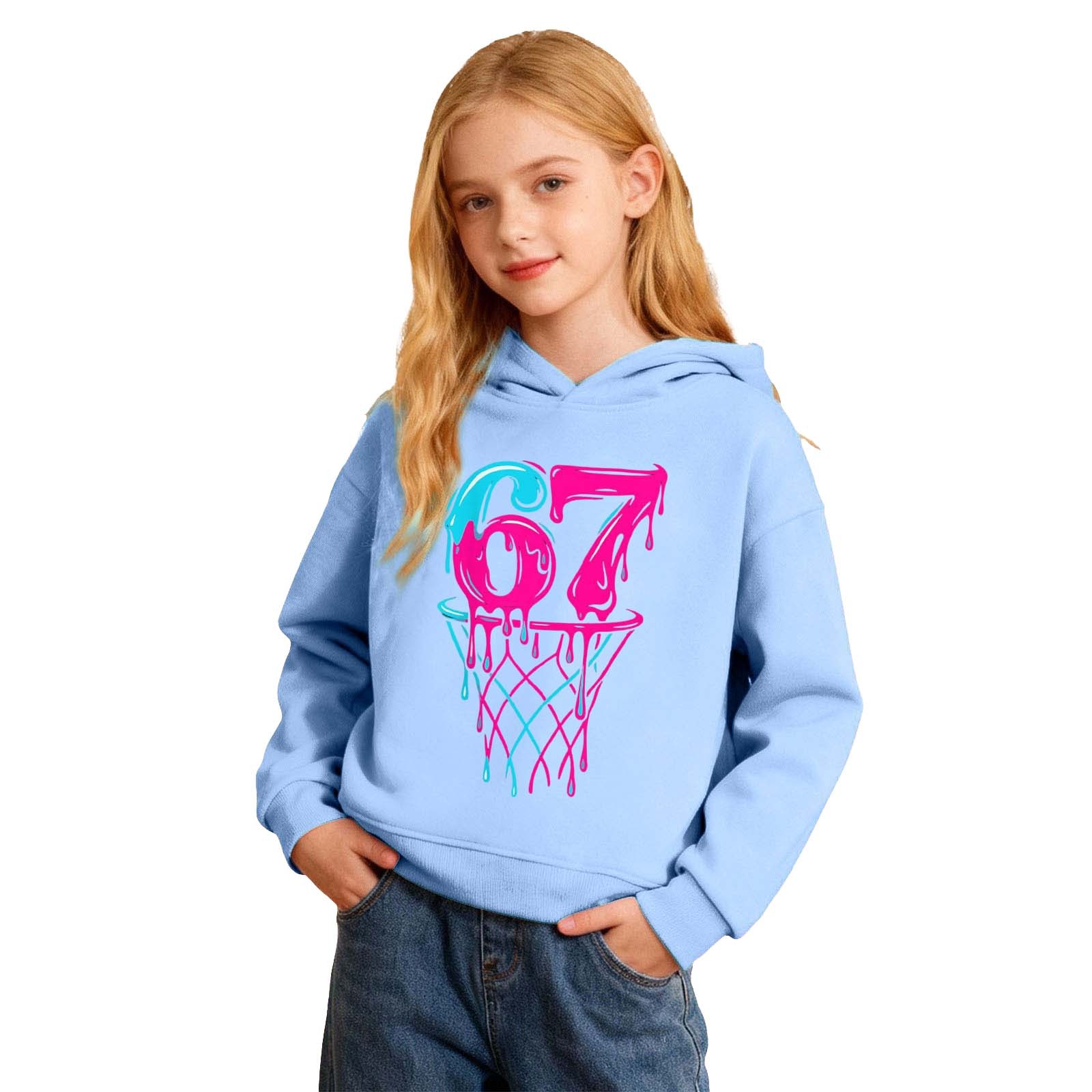 SRZYMJ Funny Six Seven 6 7 Meme Kids 323 Ice Cream Meme Hoodie Boys ...