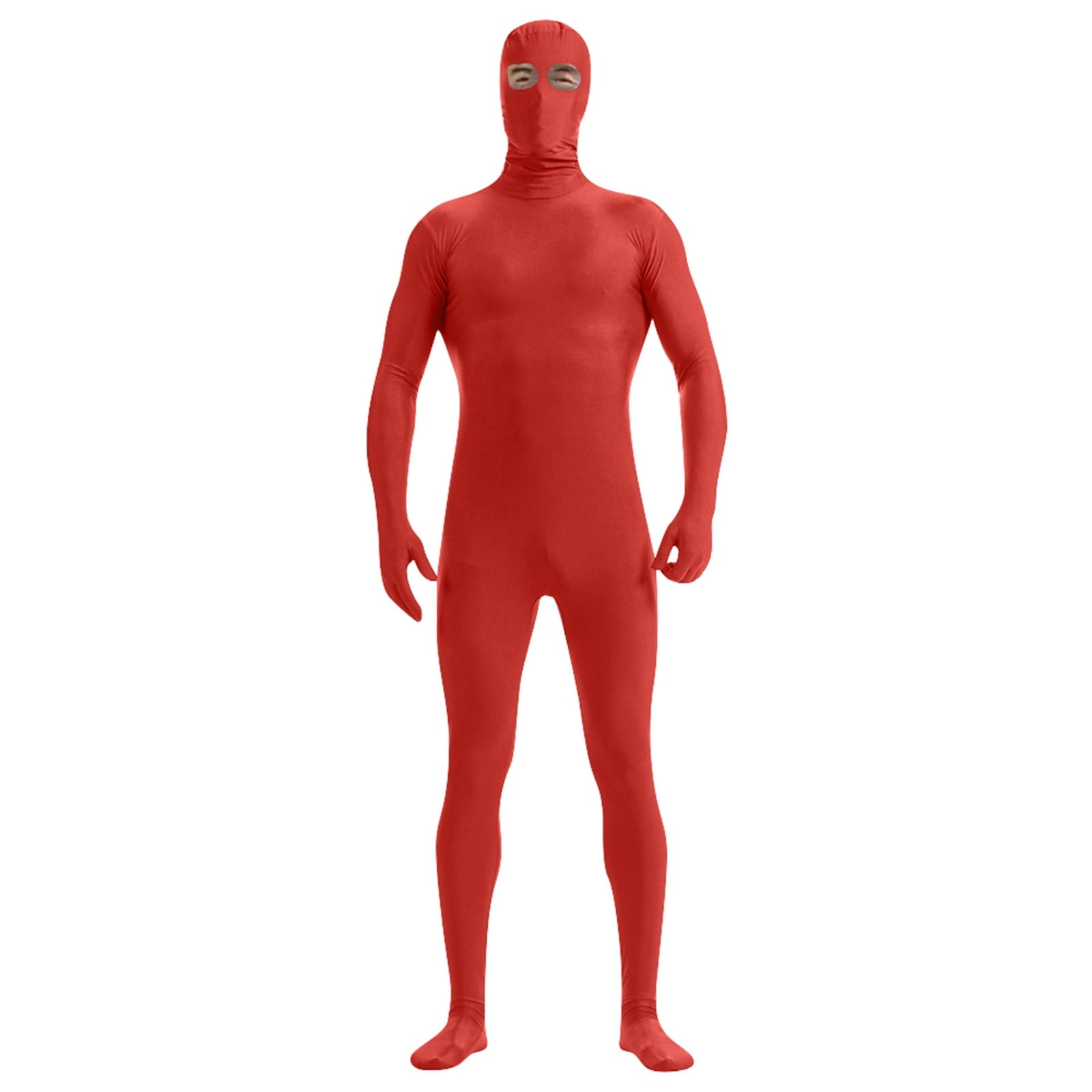SRZYMJ Men's and Women's Halloween Costumes Orange Bodysuits Leotard ...