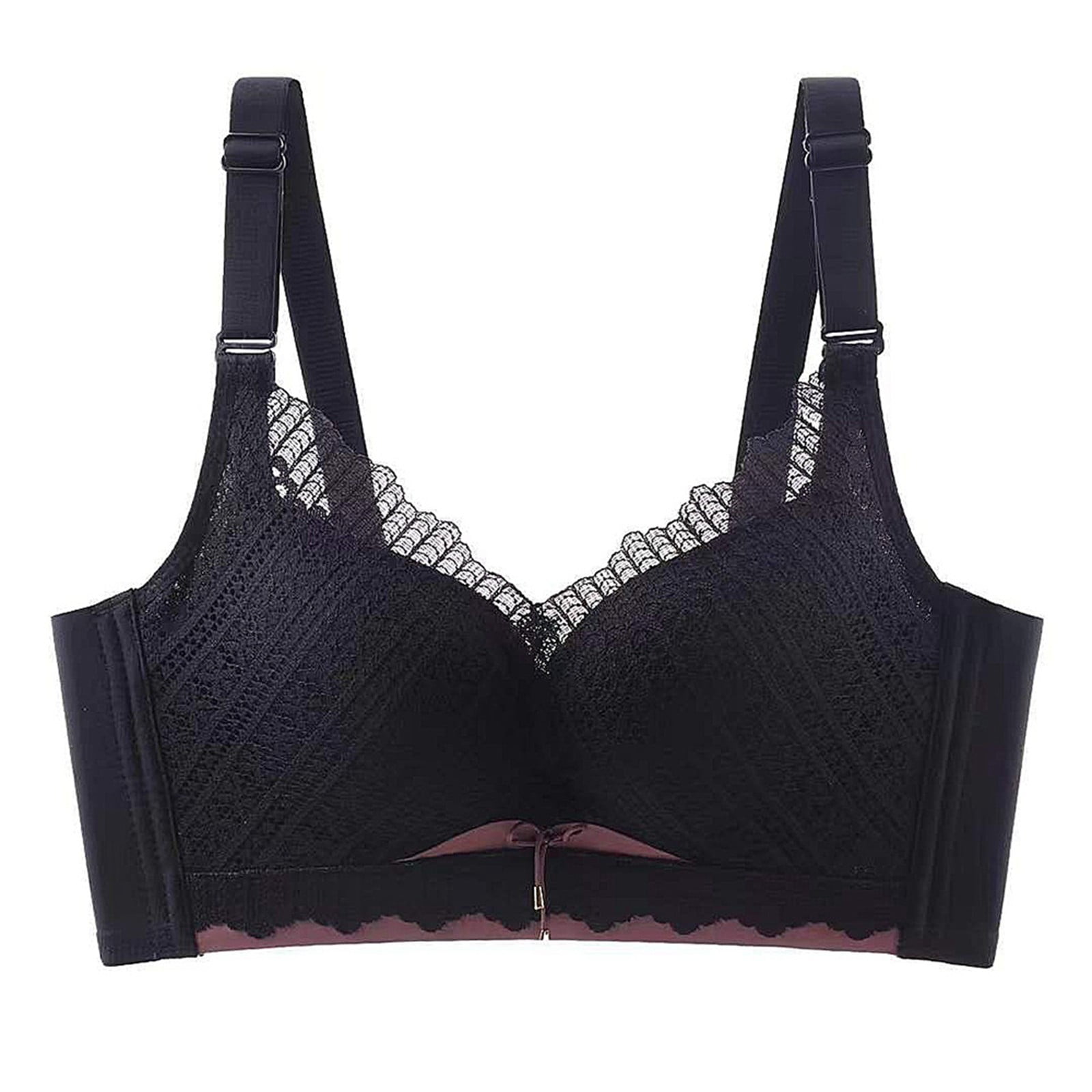 SRZYMJ Seamless Bra Women Lace Wireless Bra for Women Lift and Support ...