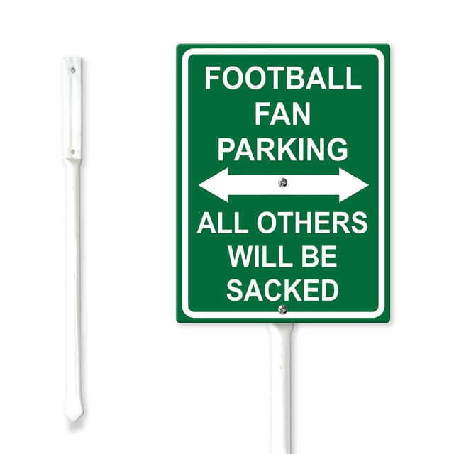 SRongmao 4.6x6inch Football Fan Parking All Others Will Be Sacked Yard ...
