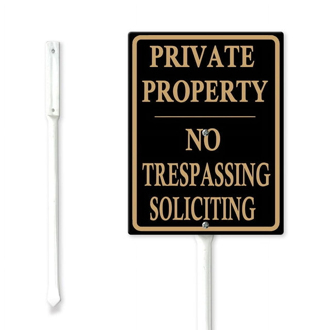 SRongmao 8x12inch Private Property No Trespassing No Soliciting Yard ...