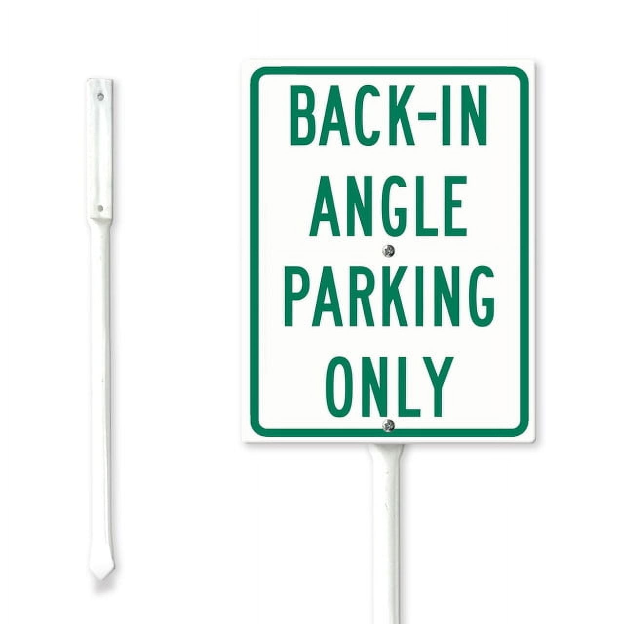 SRongmao Back In Angle Parking Only Yard Sign with Stake 4.6x6inch ...