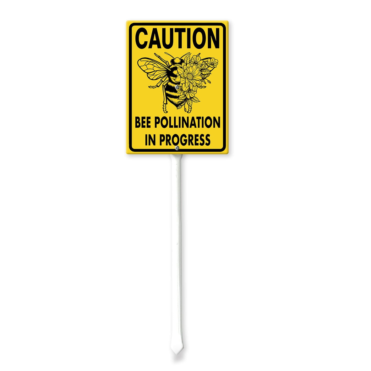 SRongmao Bee Yard Sign Bee Pollination in Progress Sign with Stake ...
