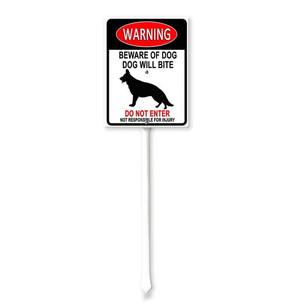 SRongmao Beware of The Dog Sign Warning Dog Sign German Shepherd Sign ...