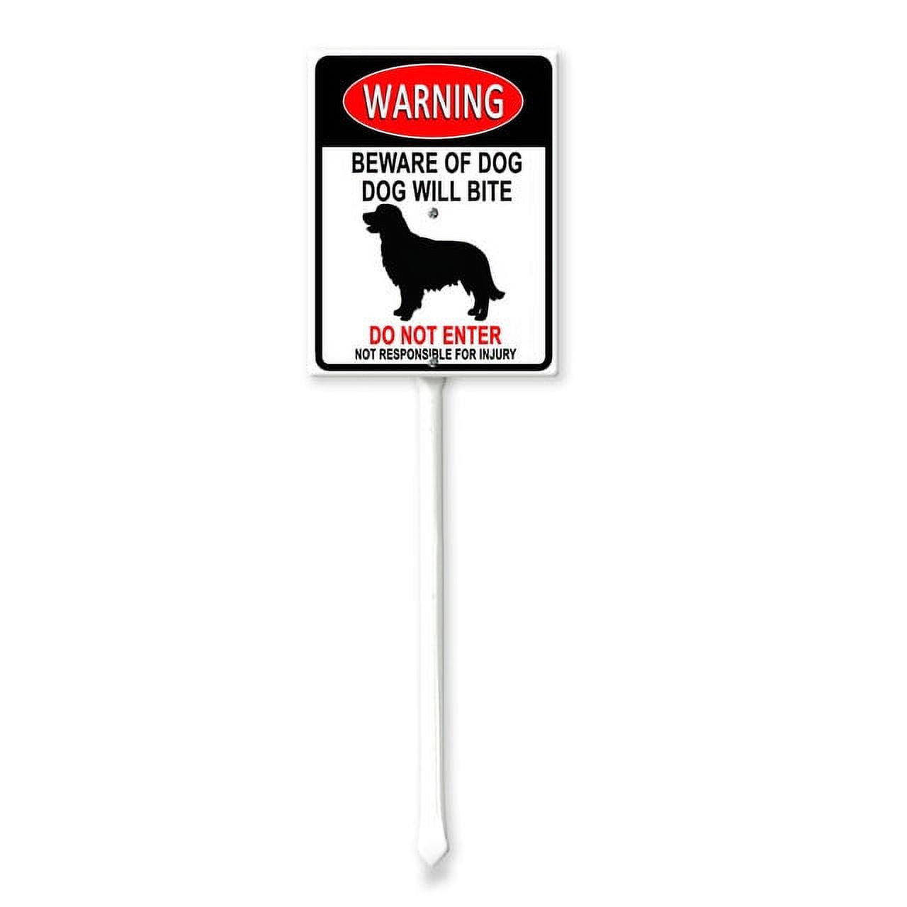 SRongmao Beware of The Dog Sign Warning Dog Sign Golden Retriever Sign ...