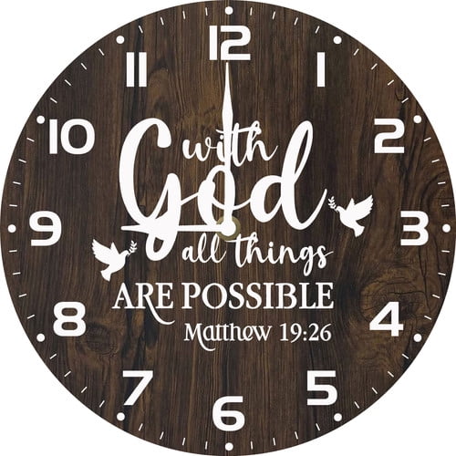 SRongmao Bible Verse Wall Decor With God All Things Are Possible ...