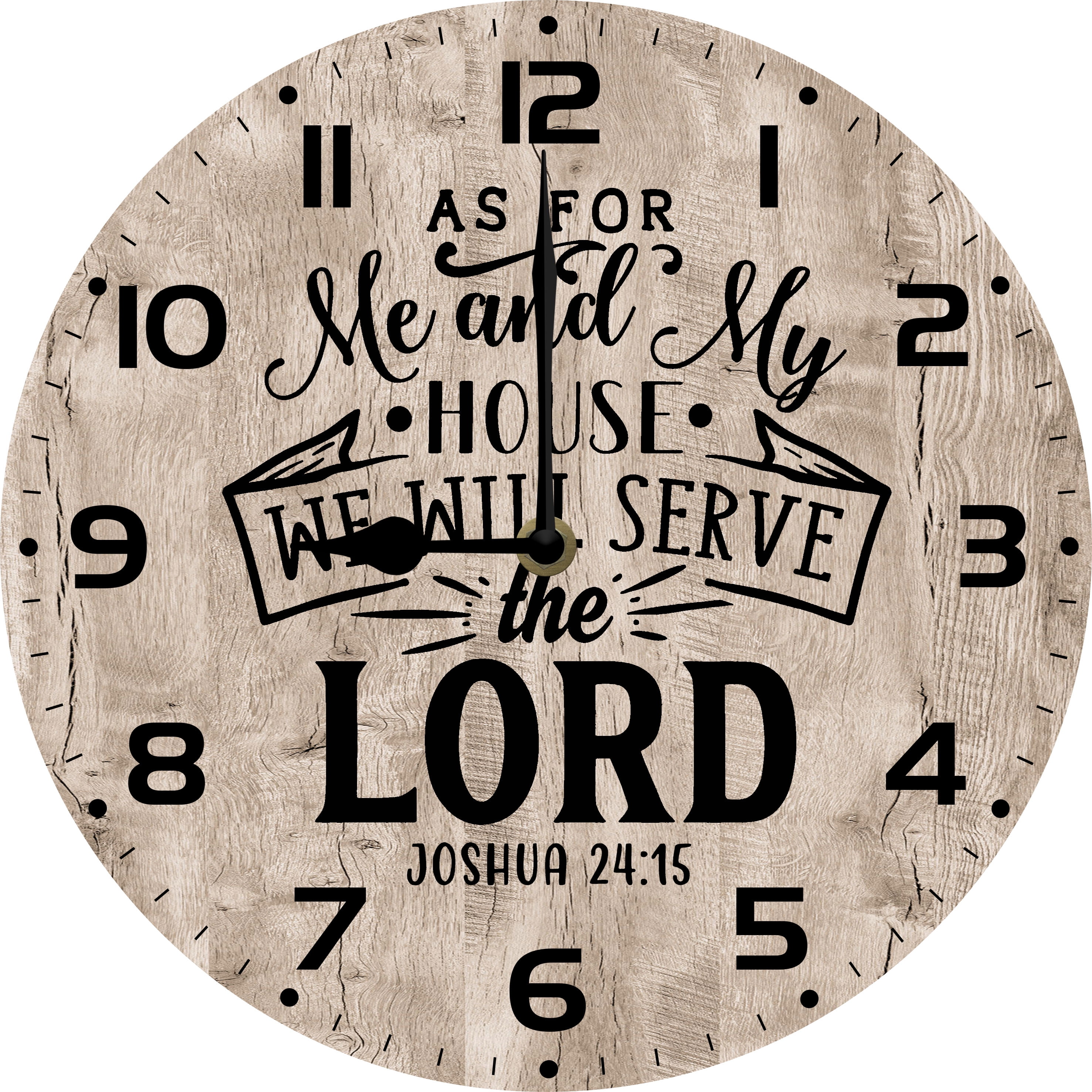 SRongmao Christian Wall Art As For Me and My House We Will Serve The ...