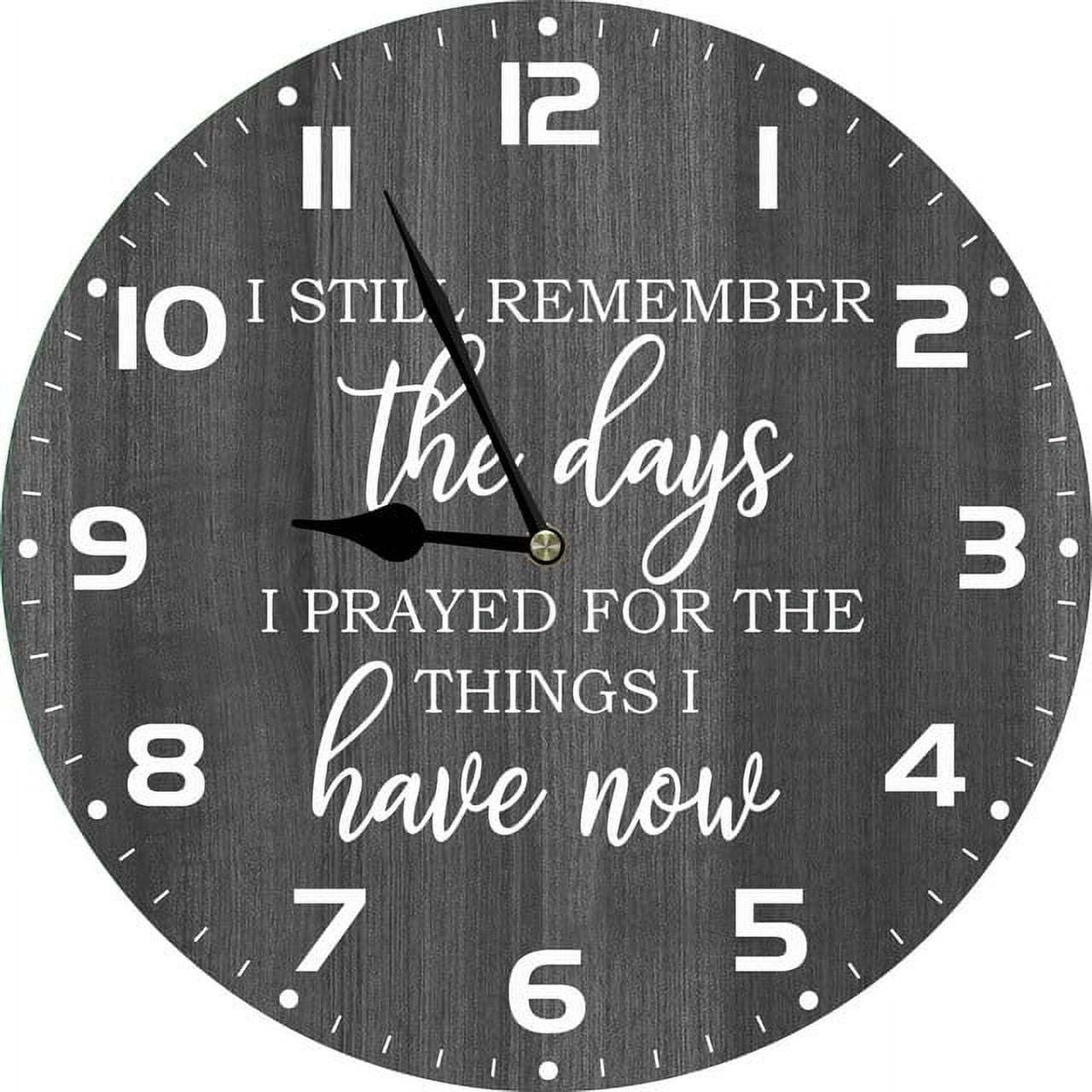 SRongmao Christian Wall Clocks Wooden Bible Verses Wall Clocks I Still ...