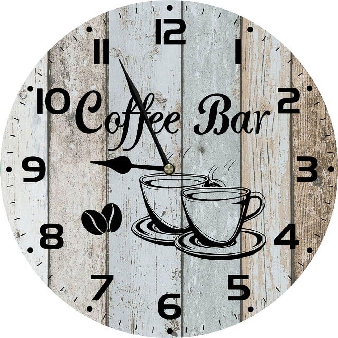SRongmao Coffee Bar Sign Coffee Bar Wall Decor Coffee Bar Wall Clock ...