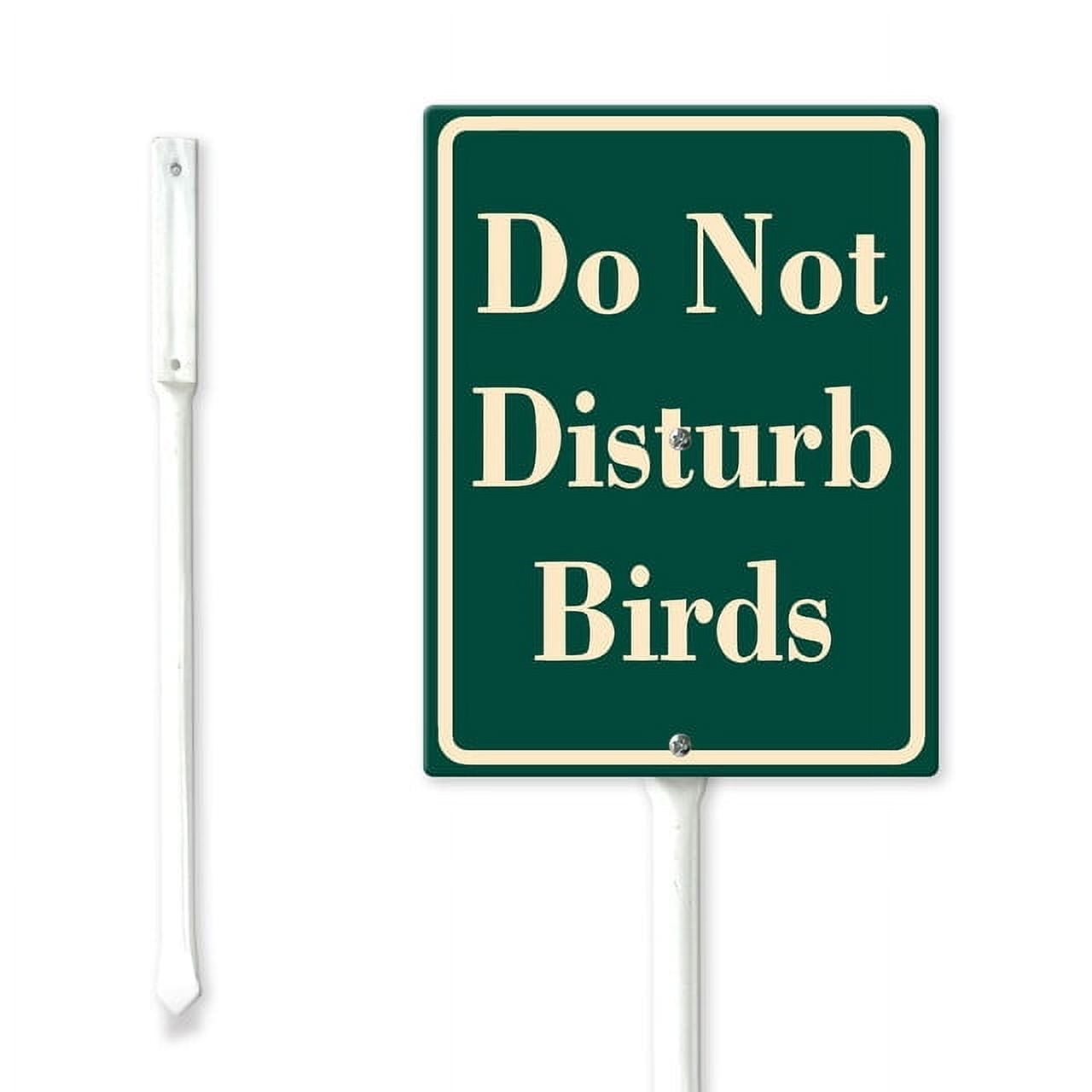 SRongmao Do Not Disturb Birds Yard Sign with Stake 7x8.8inch Sturdy ...