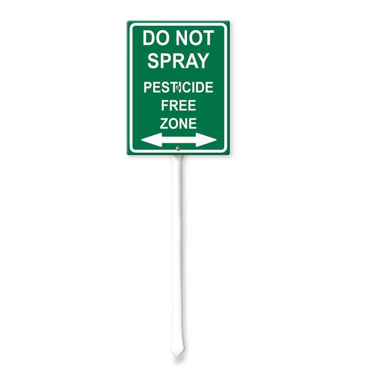 SRongmao Do Not Spray Pesticide Free Zone Yard Sign with Stake 8x12inch ...