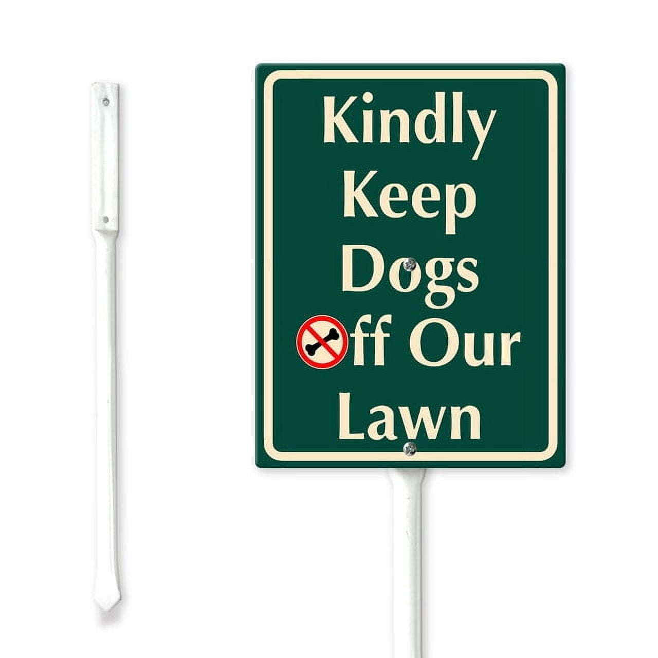 SRongmao Dog Sign Kindly Keep Dogs Off Our Lawn Yard Sign with Stake 4 ...